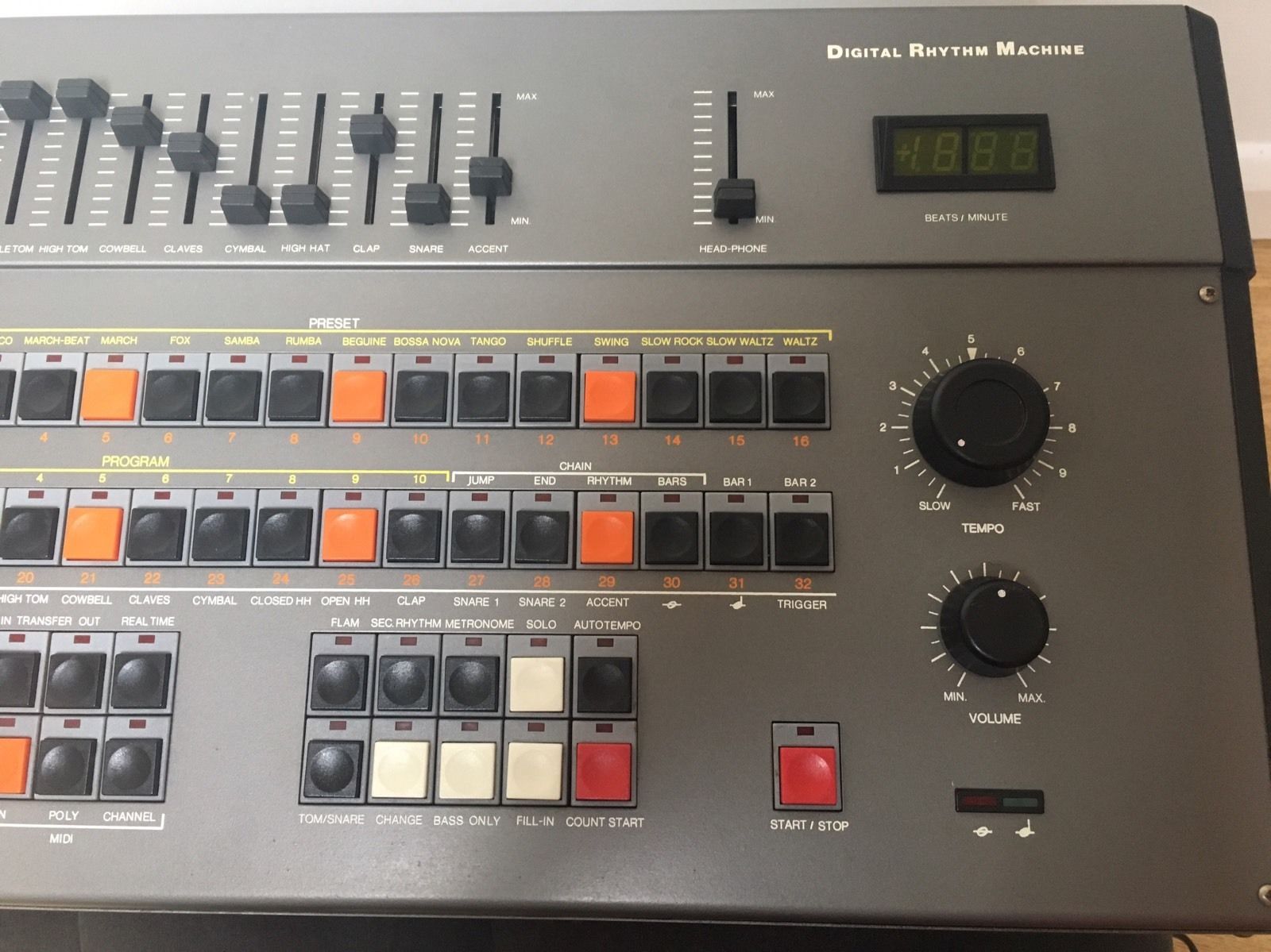 MATRIXSYNTH: Vintage Vermona DRM DDR Digital Rhythm Machine