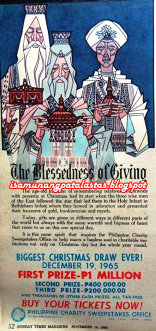 ISA MUNANG PATALASTAS: 145. Happy Three Kings! PHILIPPINE CHARITY ...