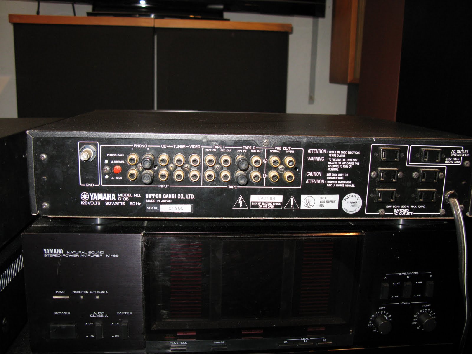 Recycled Stereo Plus: Yamaha Natural Sound Stereo Control Amplifier C ...
