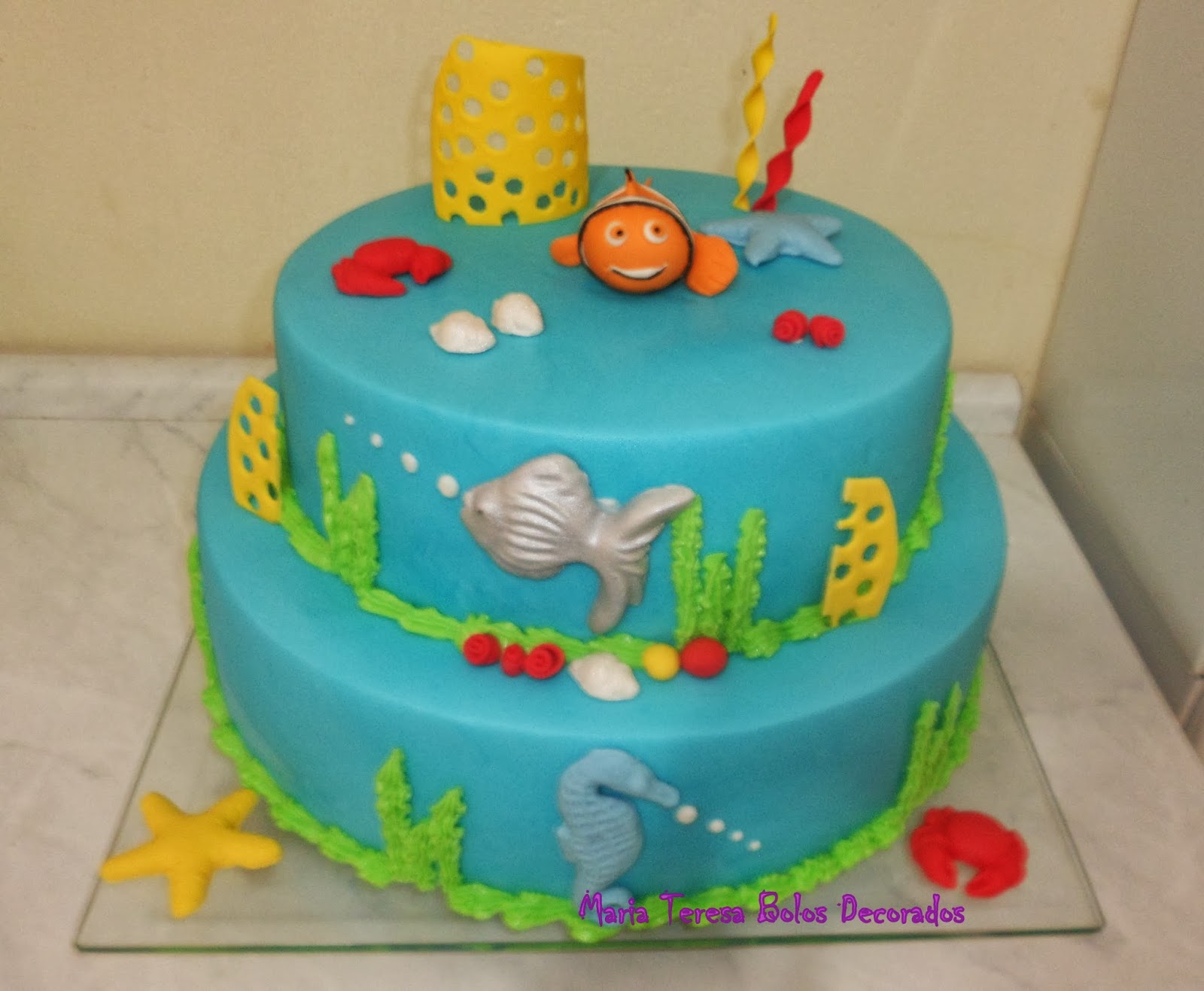 Maria Teresa Bolos Decorados: Bolo do Nemo!