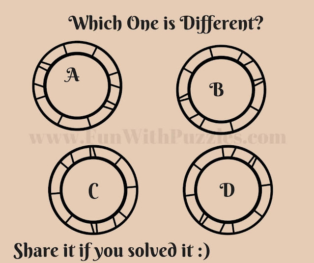 Observation Test: Spot the Odd One Out Picture Puzzle