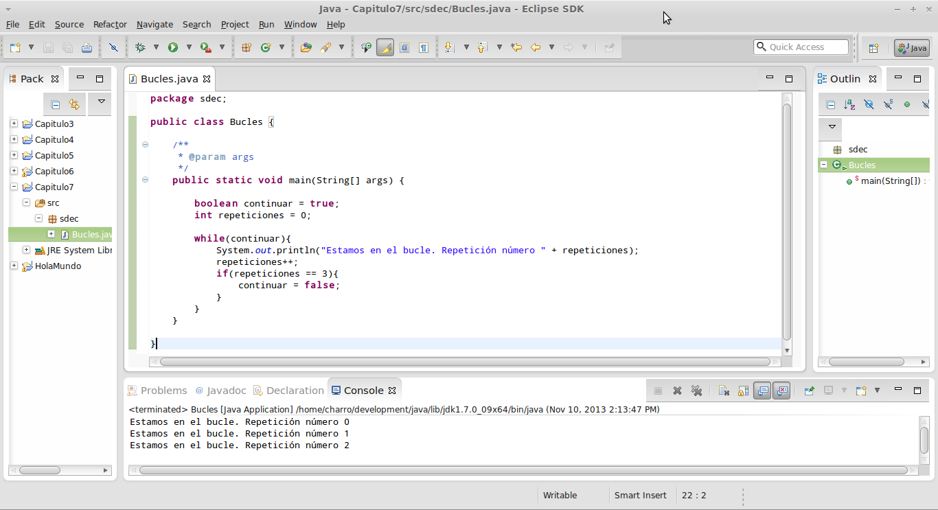 Siempre currando: Aprender Java desde cero con ejemplos. Capítulo 7 ...