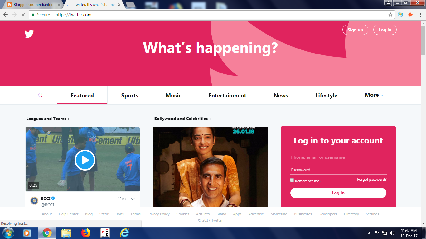 HOW TO CREATE NEW ACCOUNT IN TWITTER : December 2017