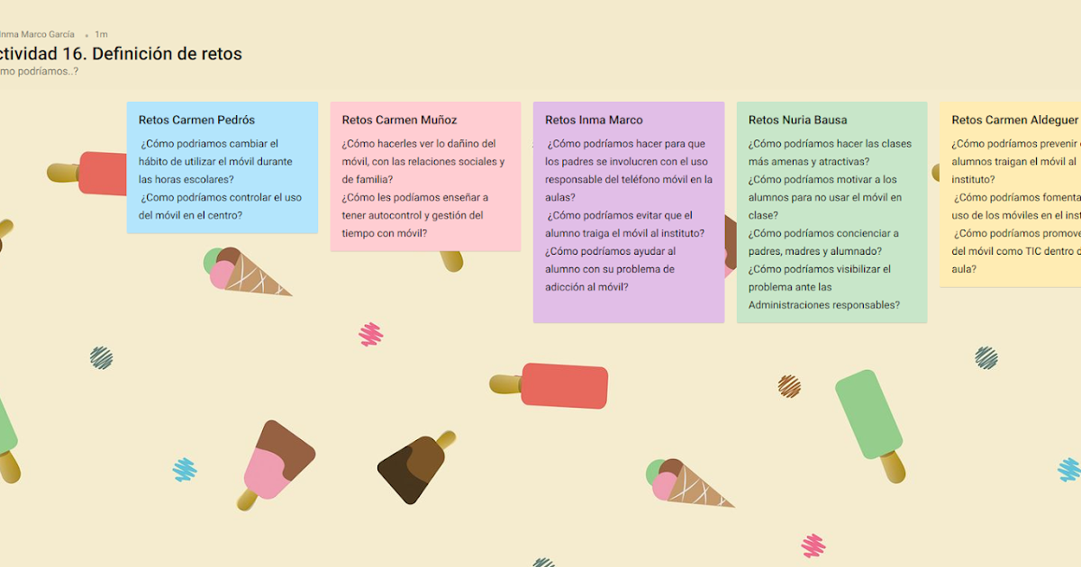 Emprendedora en apuros: Actividad 16. Definición de Retos