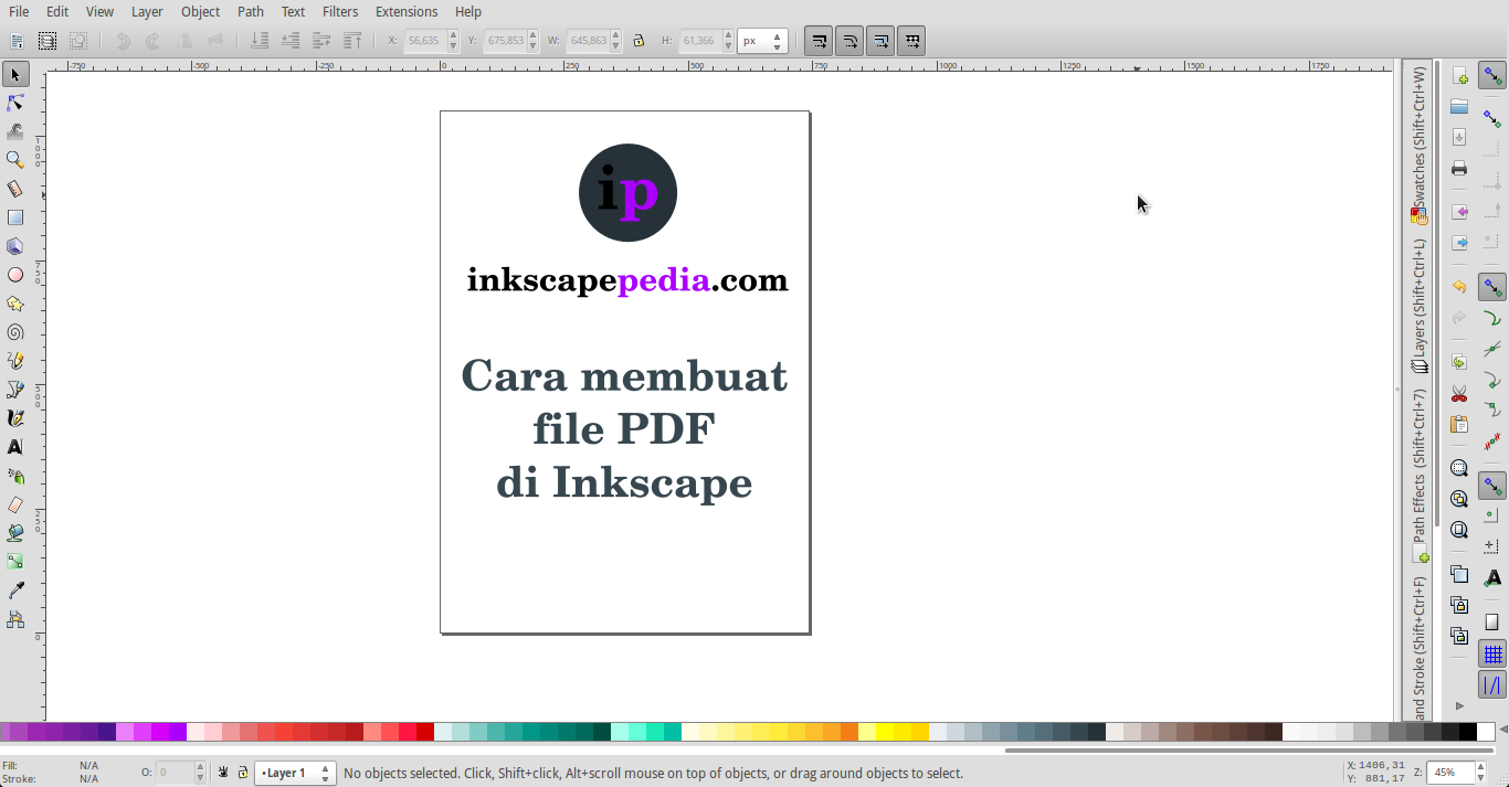 #InkTips 2: Membuat file PDF dengan Inkscape