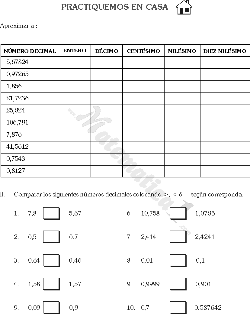 Ejercicios Numeros Decimales 6 Primaria Pdf - vrogue.co