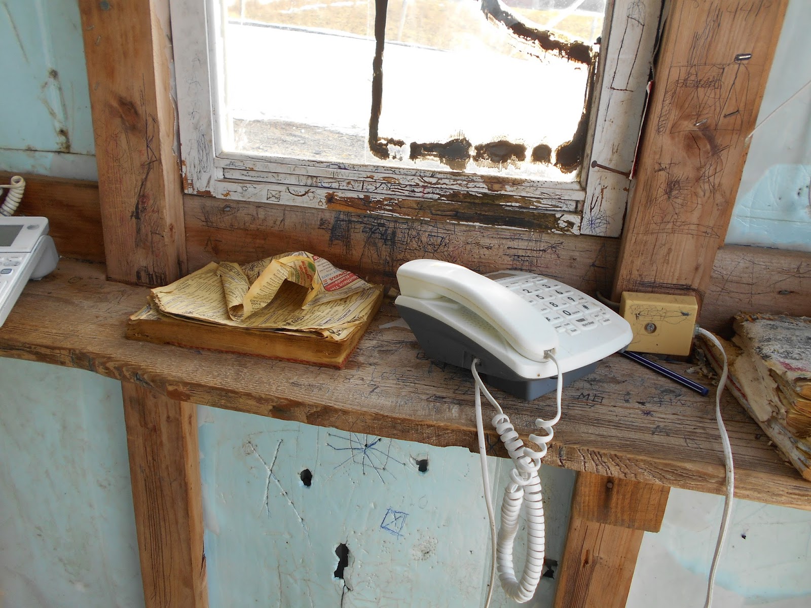 New York State of Mind: AMISH PHONE SHANTY - INSIDE
