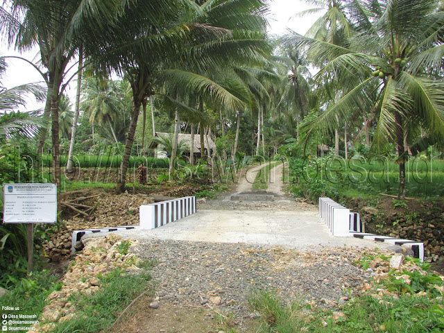 Pembangunan Jembatan Beton Dari Dana Desa Tahap II - Desa Masawah