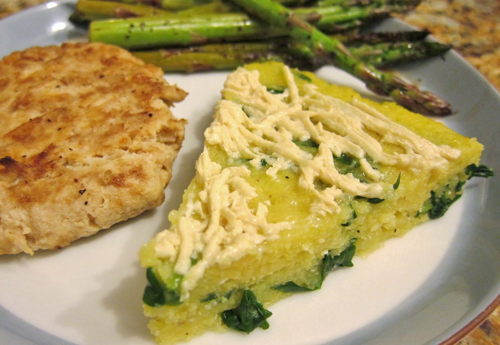 The Vegan Chronicle: Polenta with Cheese and Spinach
