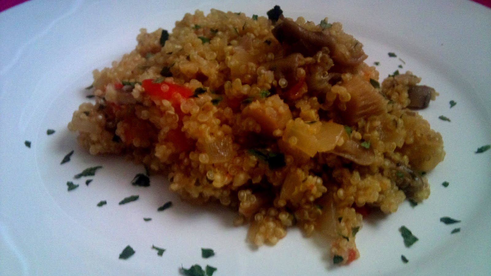 Comida para una: Quinoa con verduras
