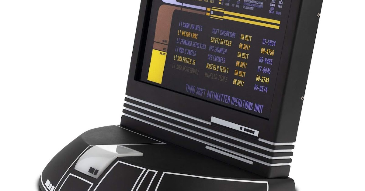 The Trek Collective: Picard desktop computer replica from Roddenberry