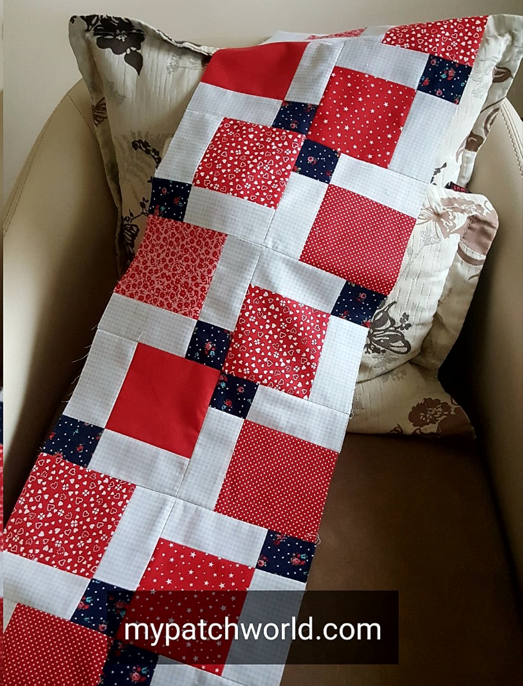 disappearing nine patch table runner tutorial | All about patchwork and ...