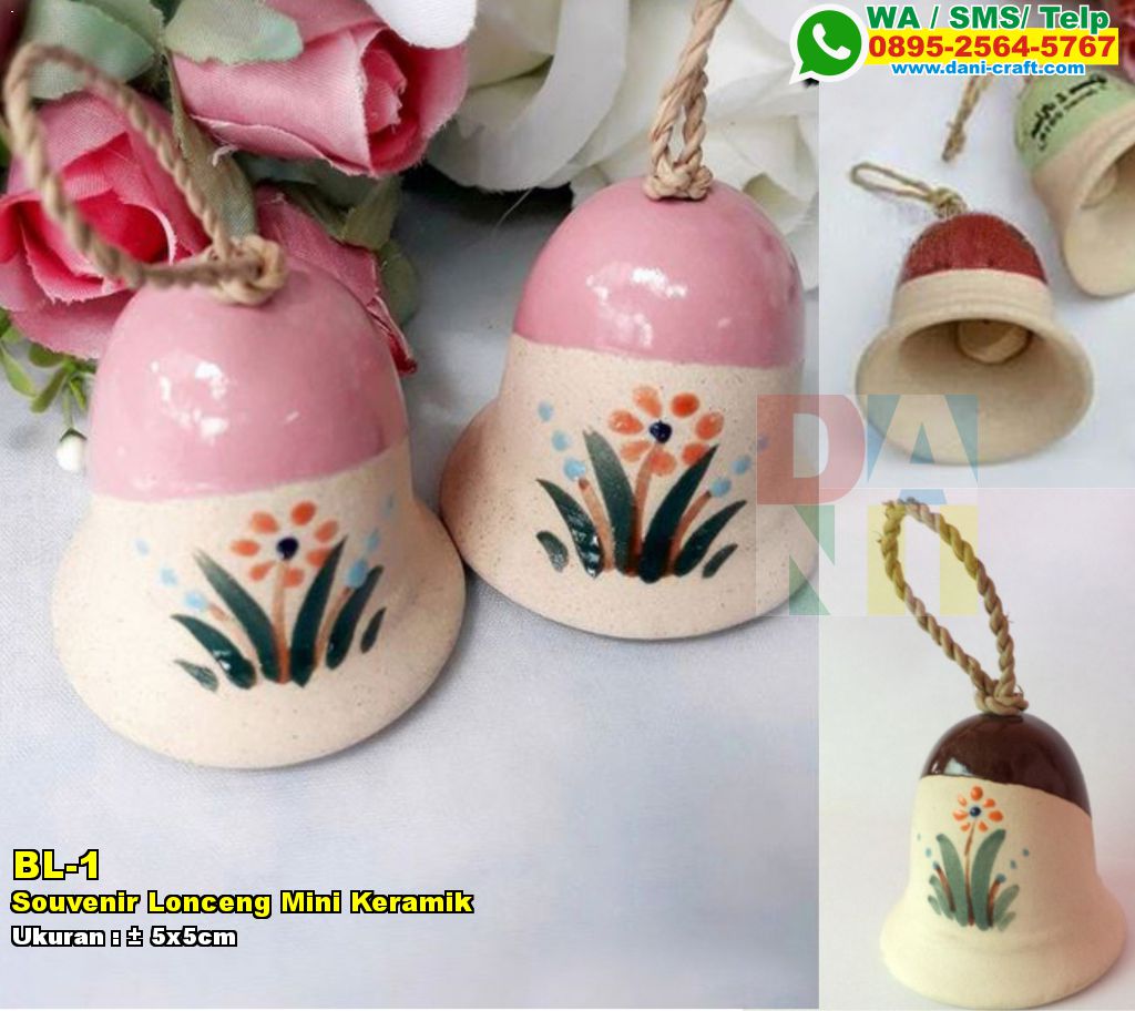 Souvenir Lonceng Mini Keramik | Souvenir Pernikahan