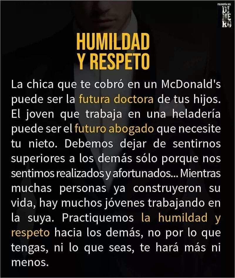 Reflexiones de Vida: Humildad y respeto.
