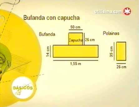 Estrella y Lalis..... de todo un poco: Patron Bufanda capucha