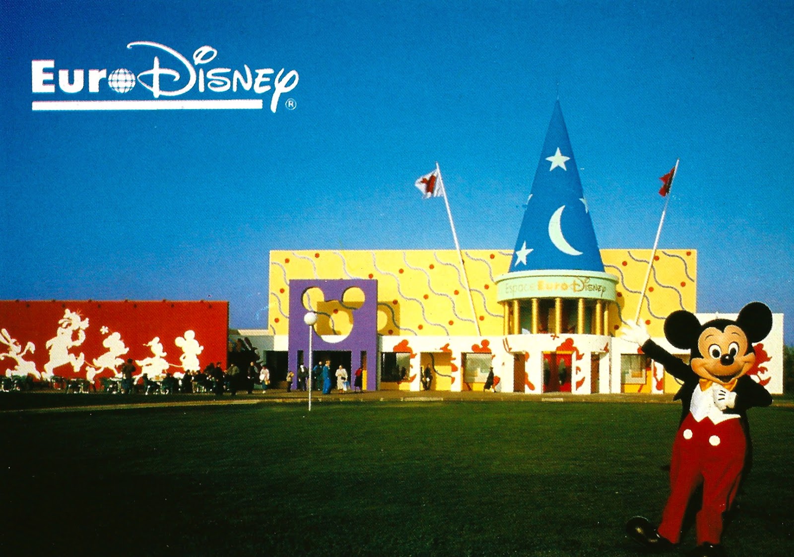 My Favorite Disney Postcards: EuroDisney, Espace Information Center 1992