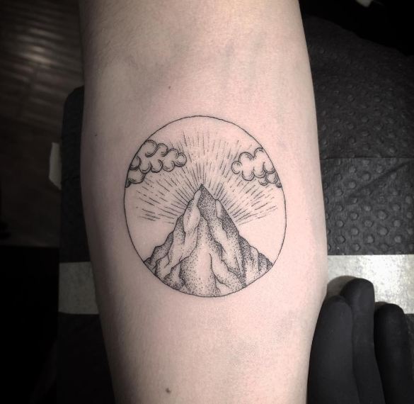 200+ Best Mountain Tattoos for Men (2020) Range, Geometric, Simple ...