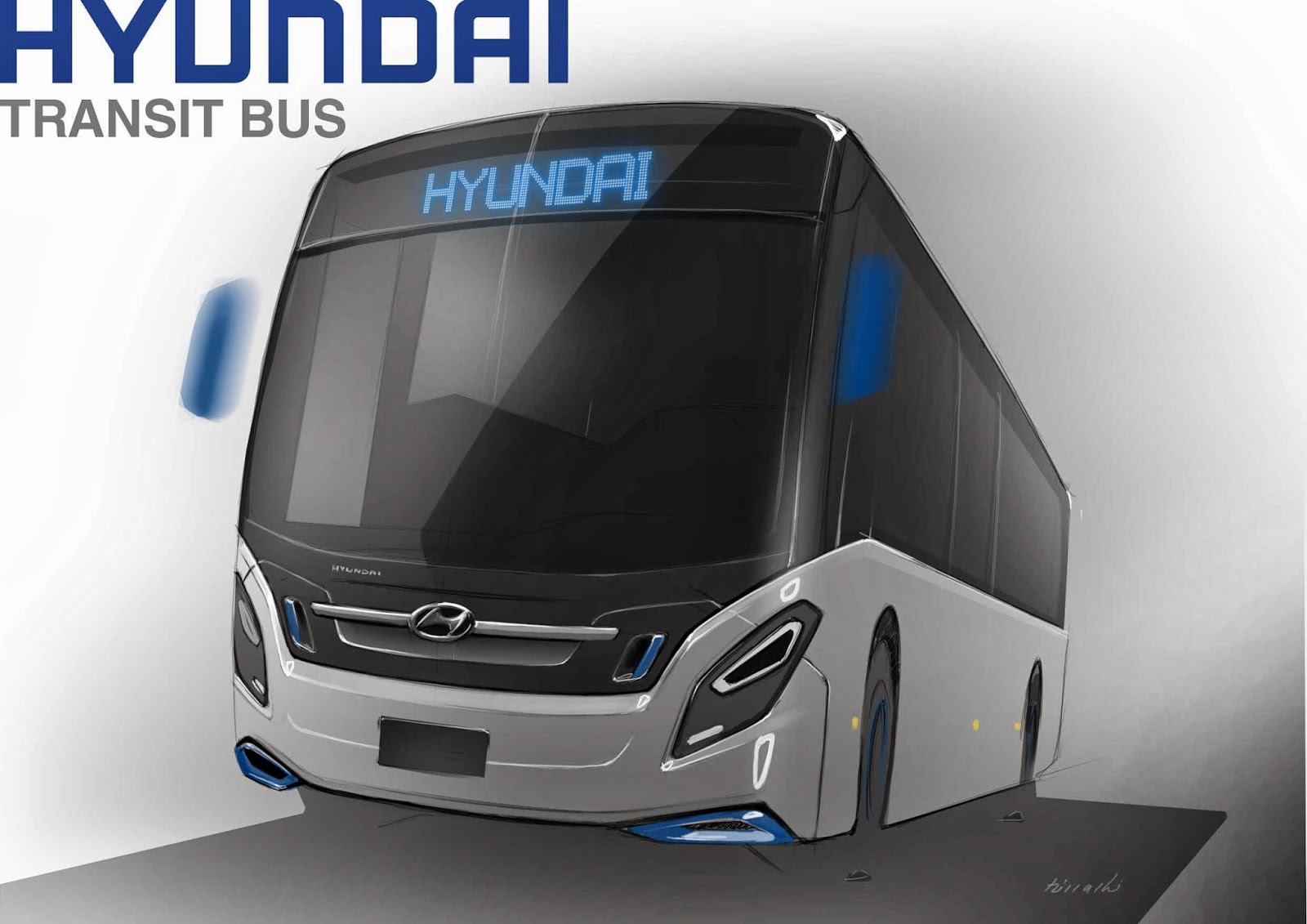Hyundai bus | 차량, 버스