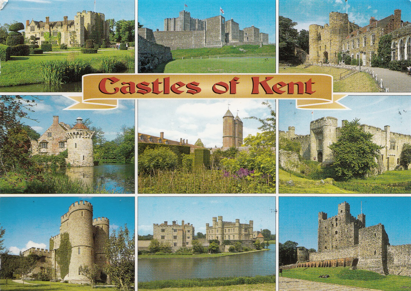 My postcard and stamp week: United Kingdom: Castles of Kent