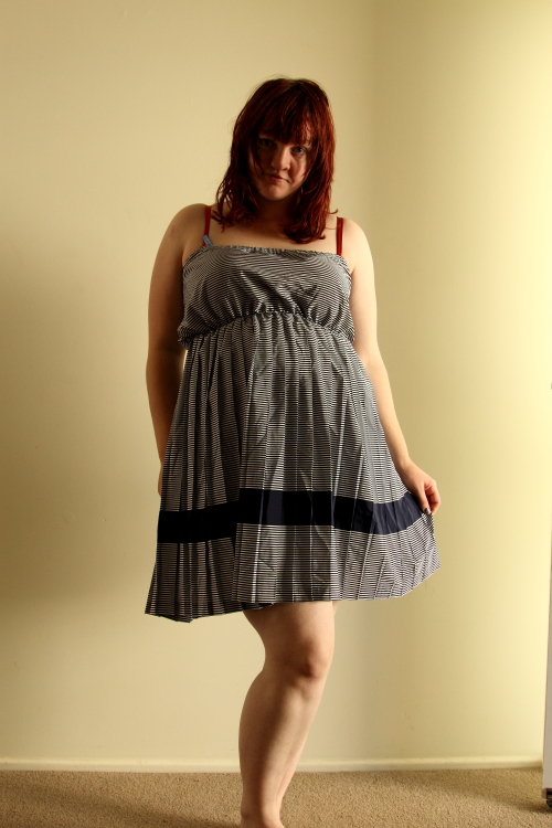 Refashion Co-op: Dowdy Skirt to Cute Dress Recon
