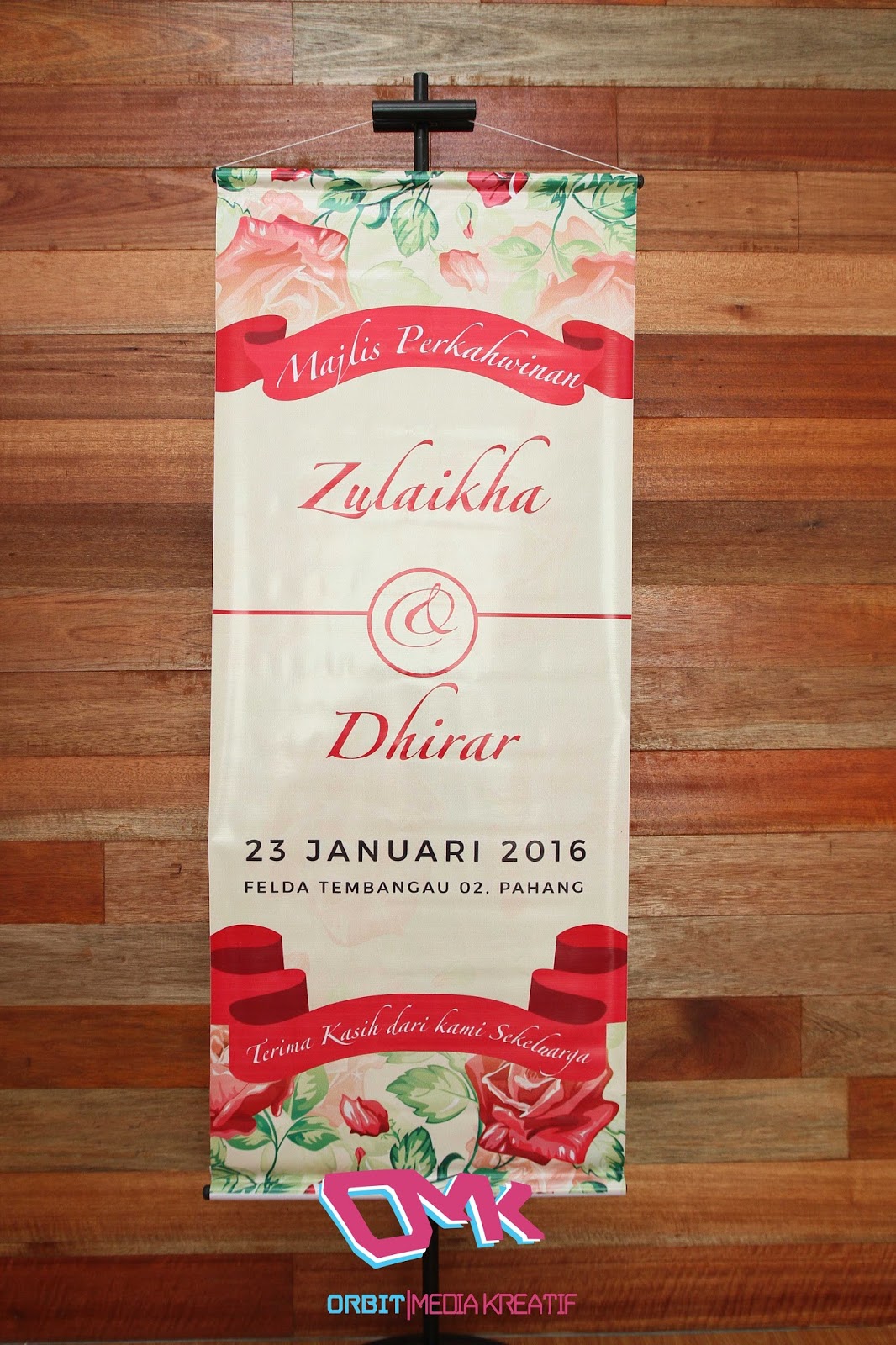 Kad Kahwin Cantik & Berkualiti: BUNTING | BANNER