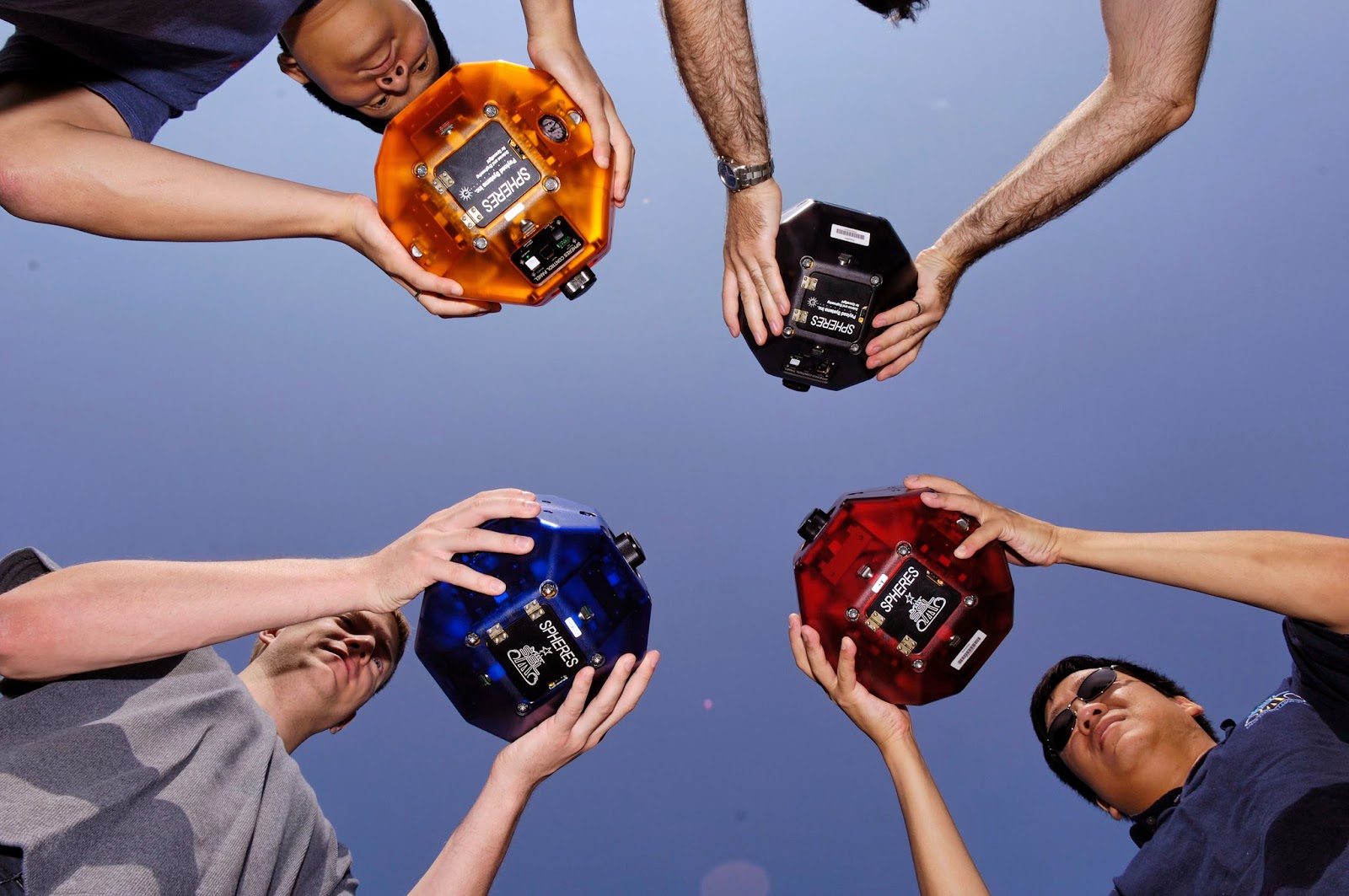 Suburban spaceman: ESA SPHERES Mission: Activating Spheres robots