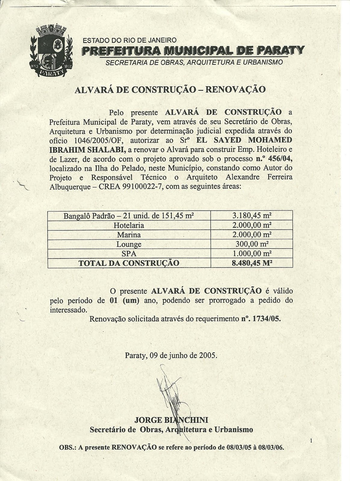 Documentos: Alvará de construção