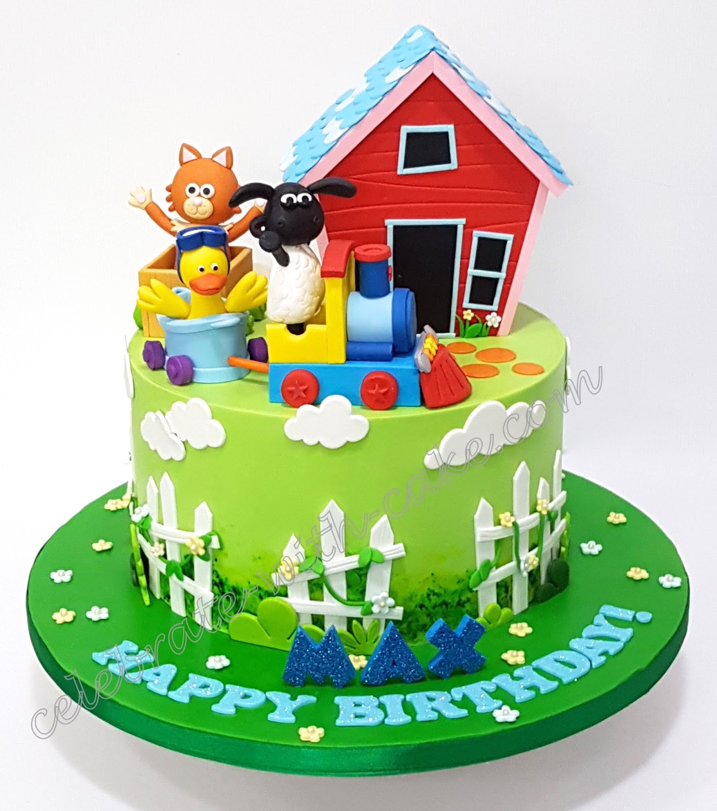 Celebrate with Cake!: Timmy Time on Train with Friends Cake