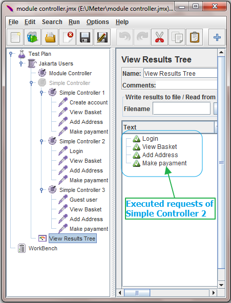 JMeter Module Controller Example
