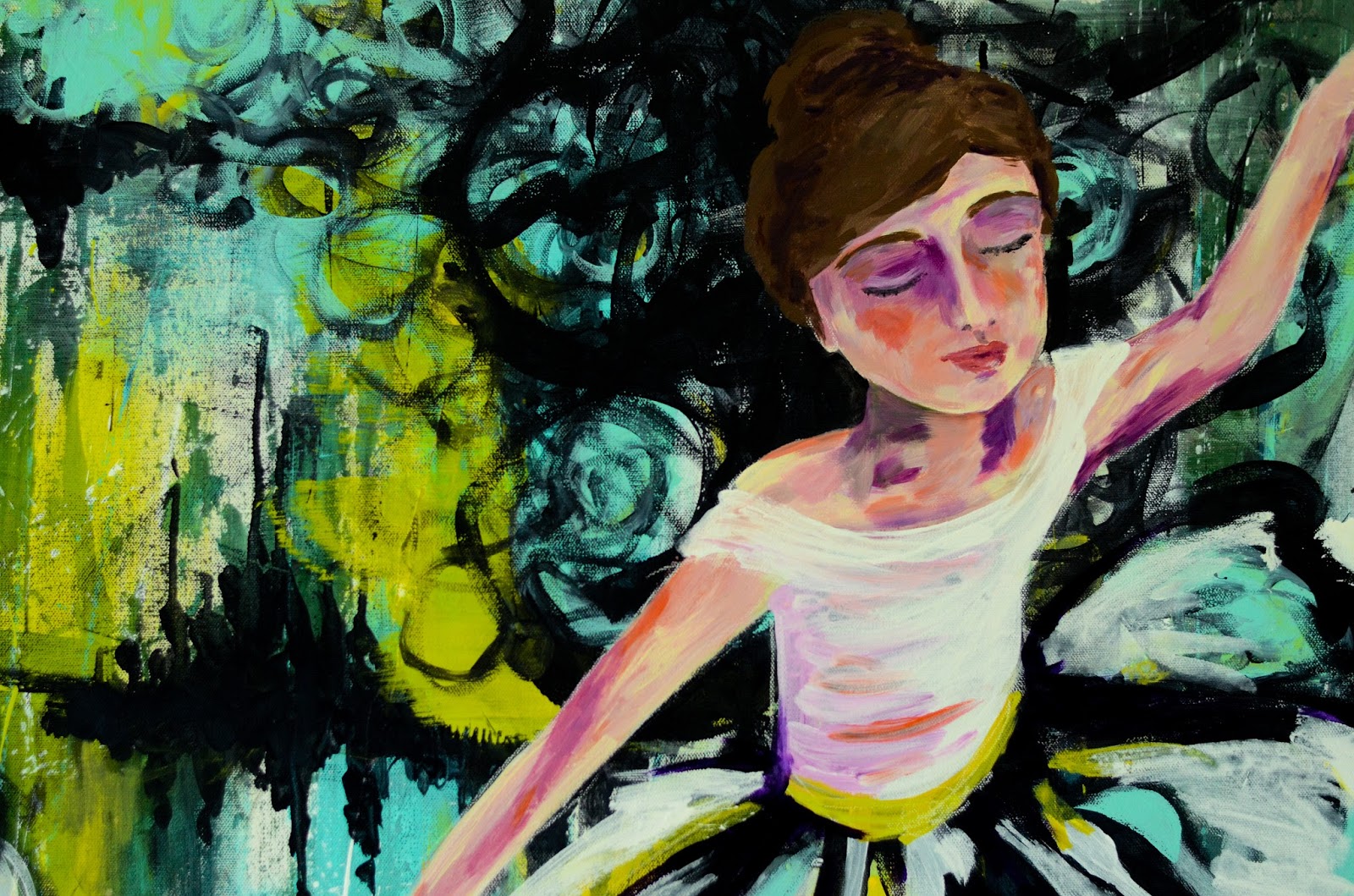 The Art Girl Jackie: Abstract Expressionism meets Post Impressionism