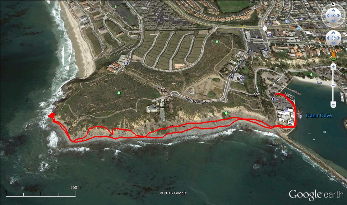 Iron Hiker: Sea Cave at Dana Point