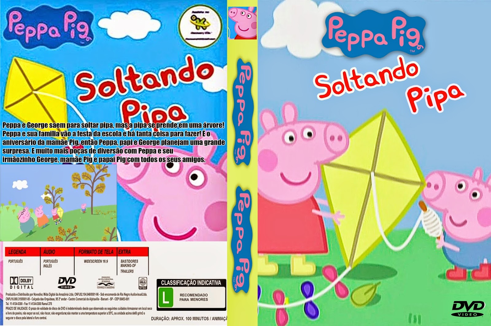 CAPAS de DVDs Buiu de Jesus: PEPPA PIG - SOLTANDO PIPA