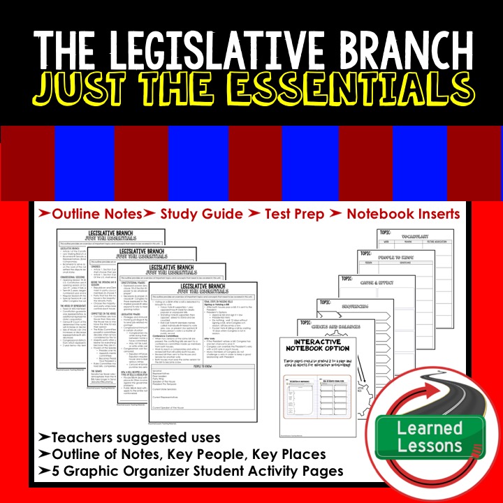 Civics And Government Outline Notes Just The Essentials Unit Review