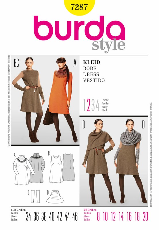 A Sewing Life: Burda 7287 + Semi-Crazy Hair Color