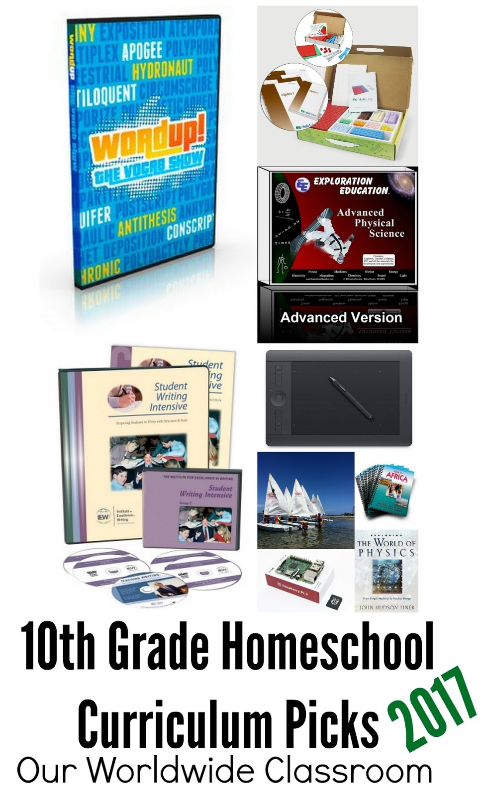 10th Grade Homeschool Curriculum Choices 2017