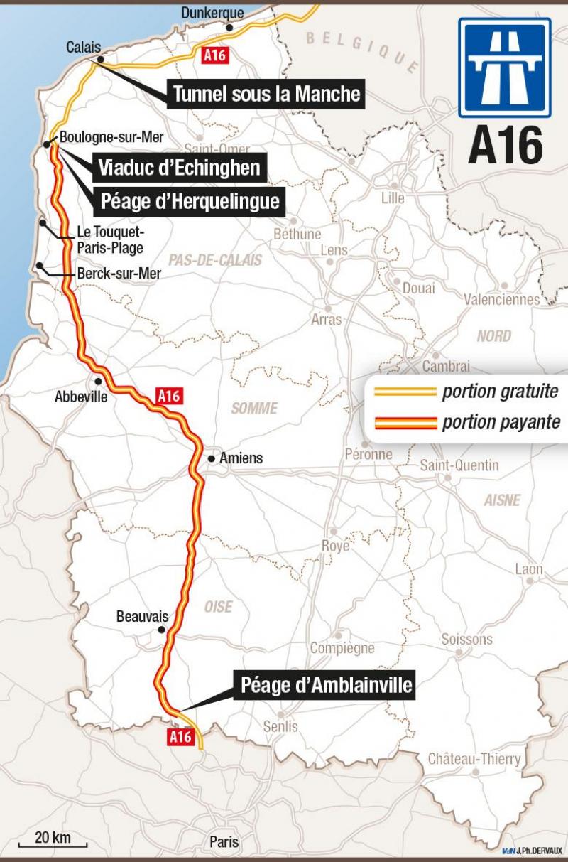 Unsa Autoroutes Sanef: A16, heurs et malheurs d’une autoroute pas comme ...