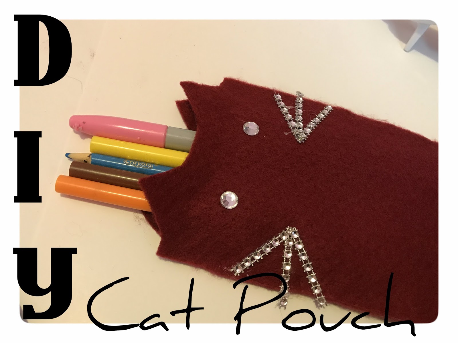 DIY Cat Pencil Pouch/Phone Pouch