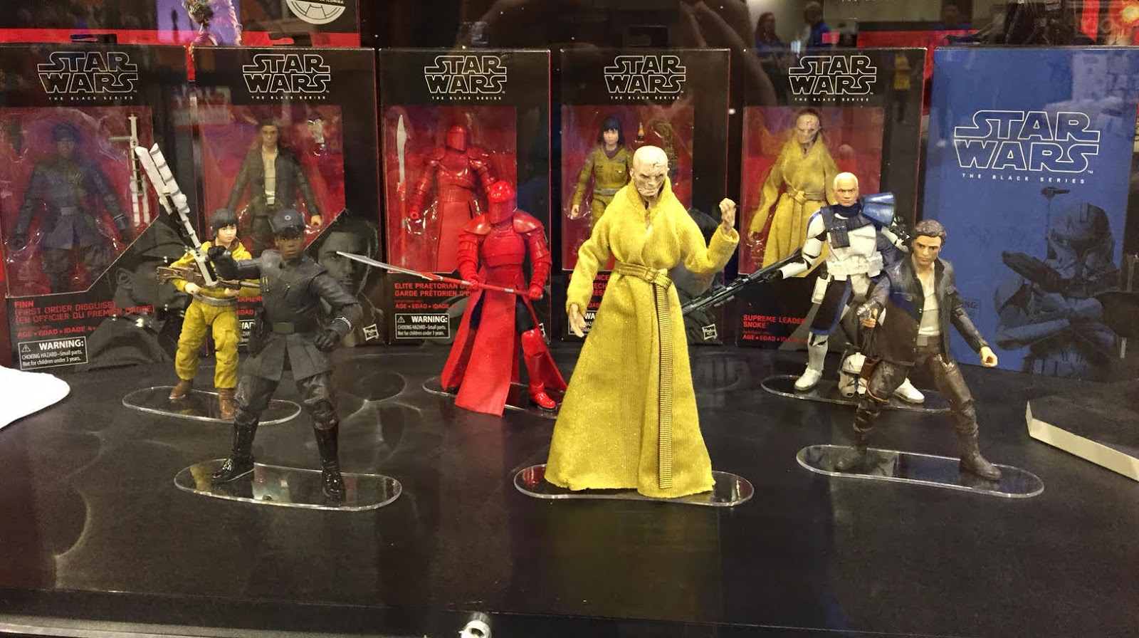 STAR WARS: THE LAST JEDI Black Series Wave 2 Figure Photos From HASCON