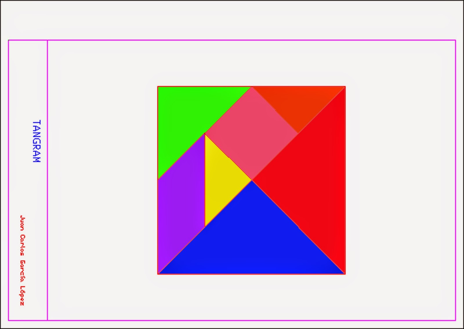 DIBUJA GARLO: Triángulos y cuadriláteros. Tangram