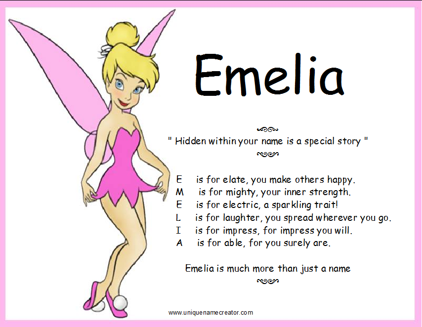 Emelia | Unique Name Creator