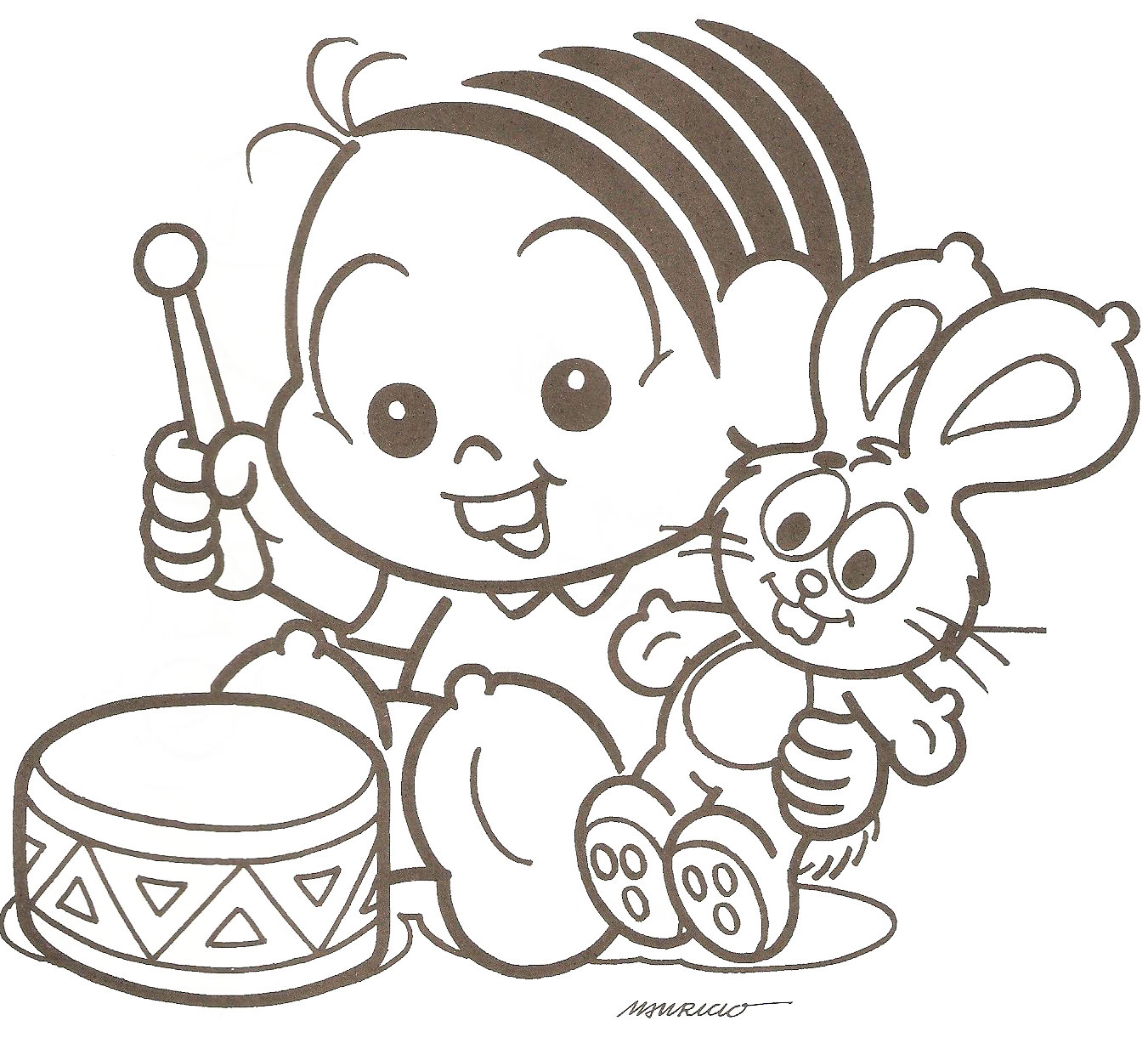 Turma da Monica para Colorir Turma da Monica Pintar - Pintar e Colorir