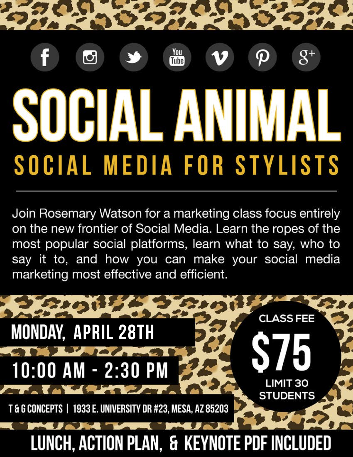 Evolve Beauty : Class Announcement | Social Animal 1.2