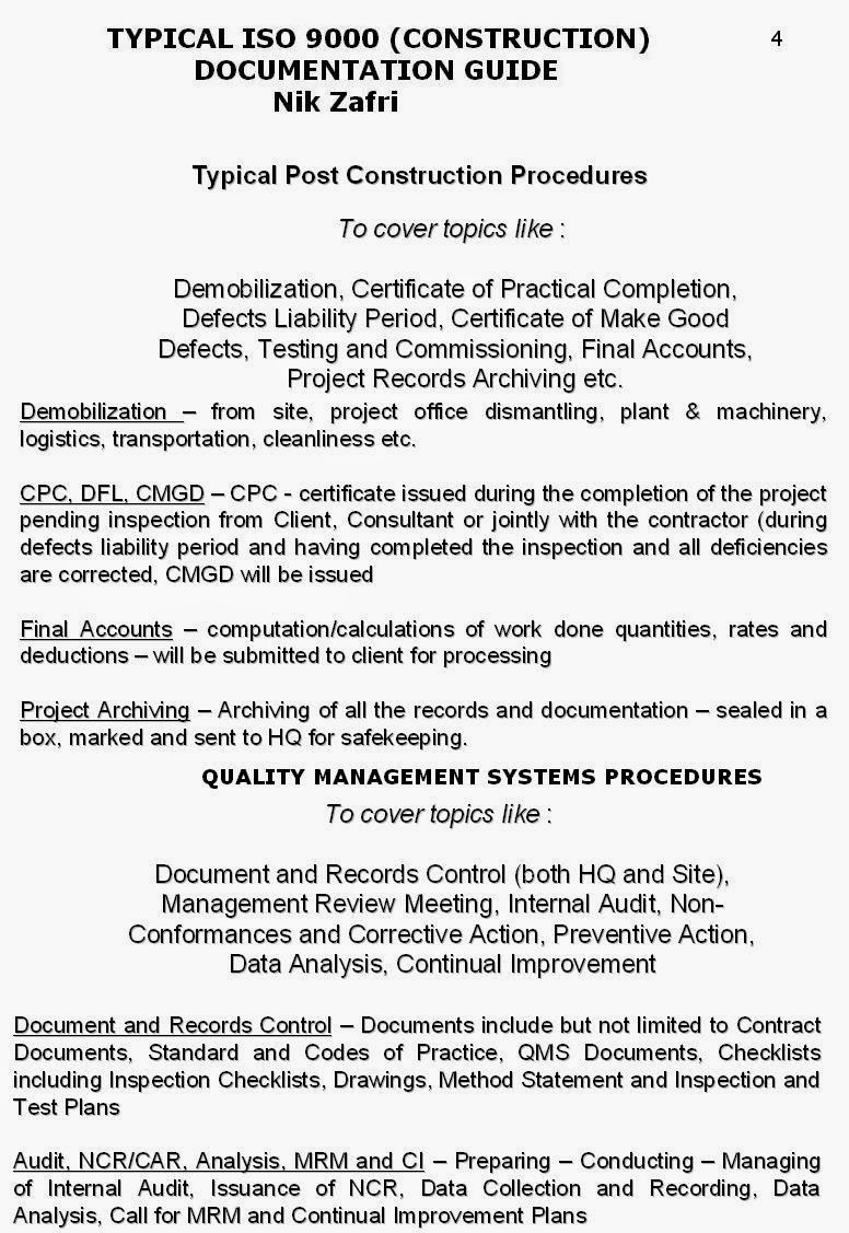 Global Knowledge Management and Economy - Nik Zafri: ISO 9000 - TYPICAL ...