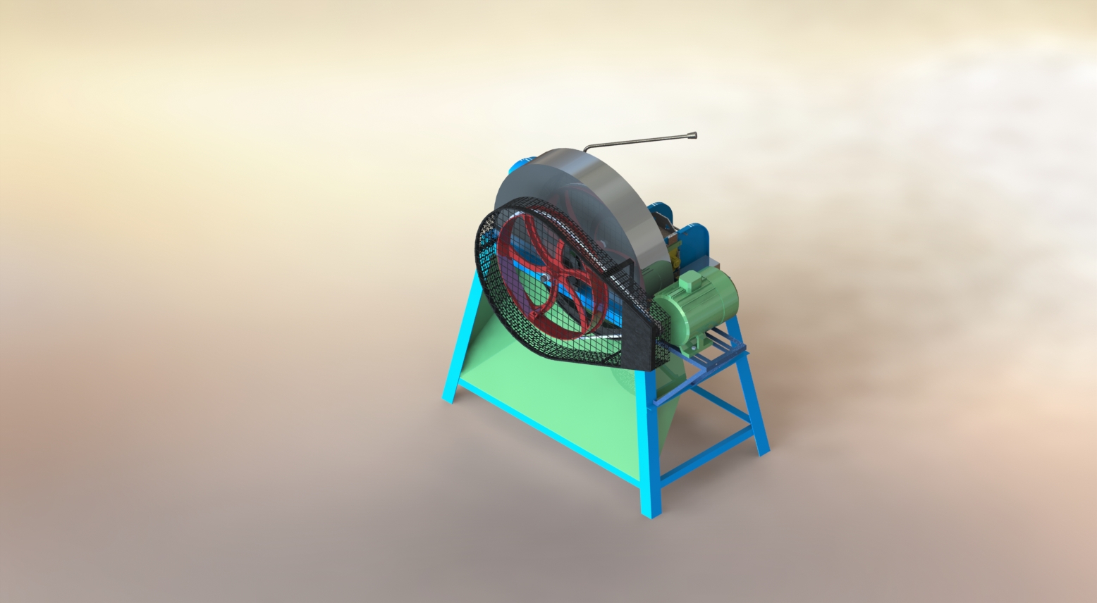 Inculcate You: Study of Chaff Cutter with 3D model and Drawings.