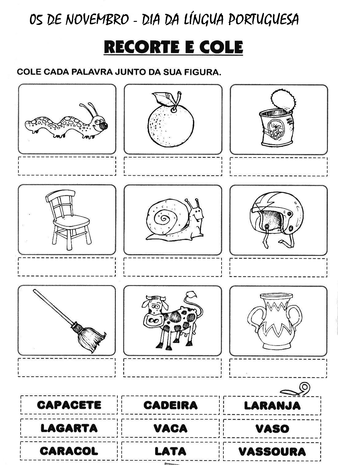 Atividades Para Recortar E Colar - EDUCA