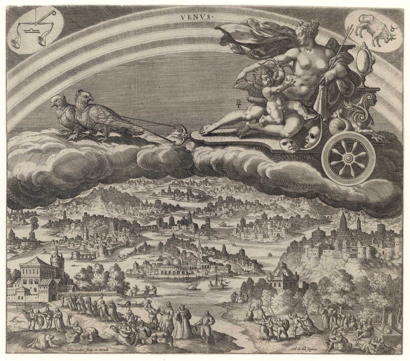 Prints and Principles: Jan Sadeler I’s engraving, “Children of Venus ...