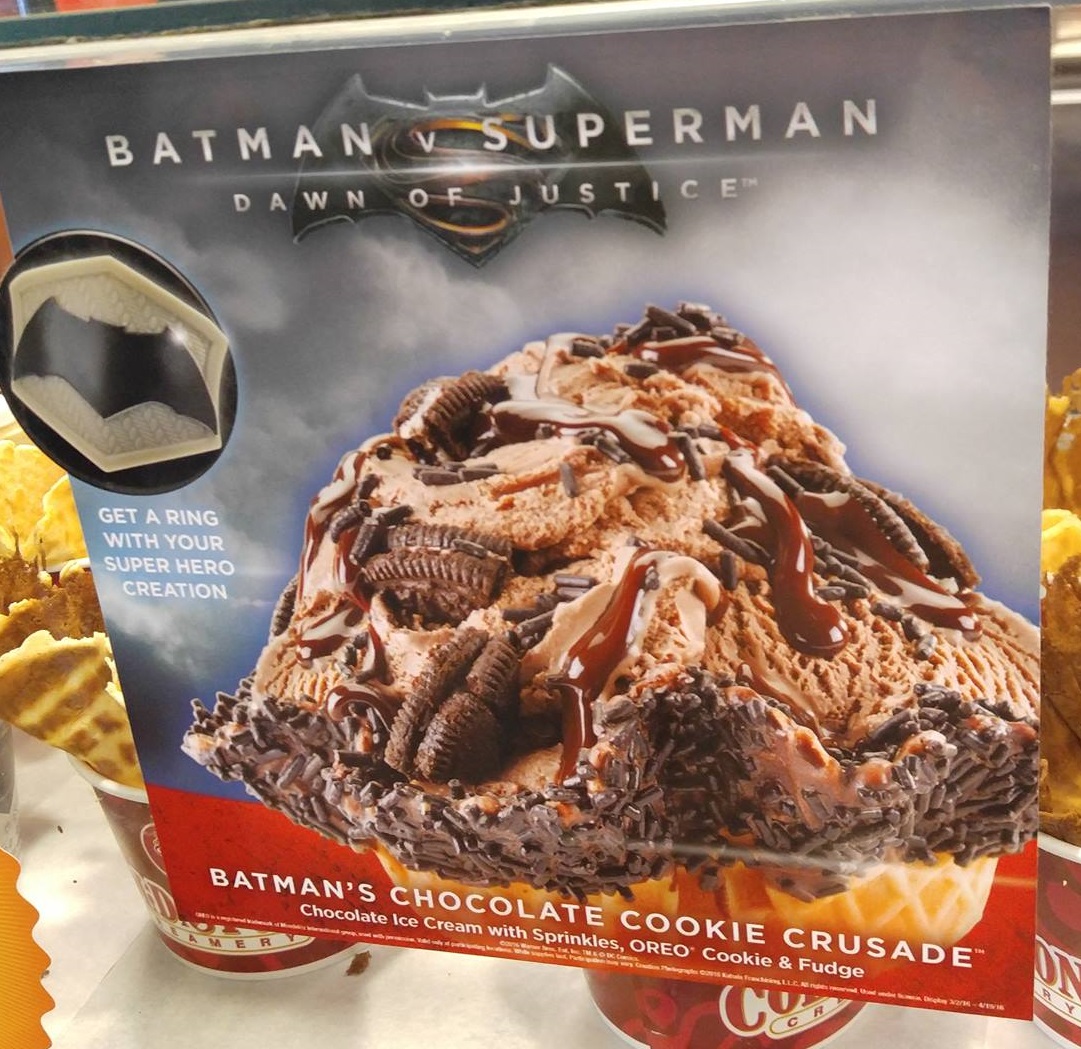 A Geek Girls Take!: [Geeky Food] Cold Stone Creamery Batman Vs ...