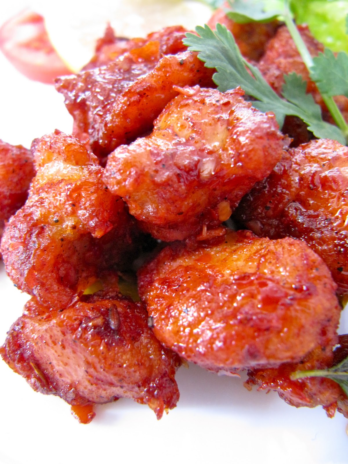 Plateful Spiced Deep Fried Chicken — Chicken 65