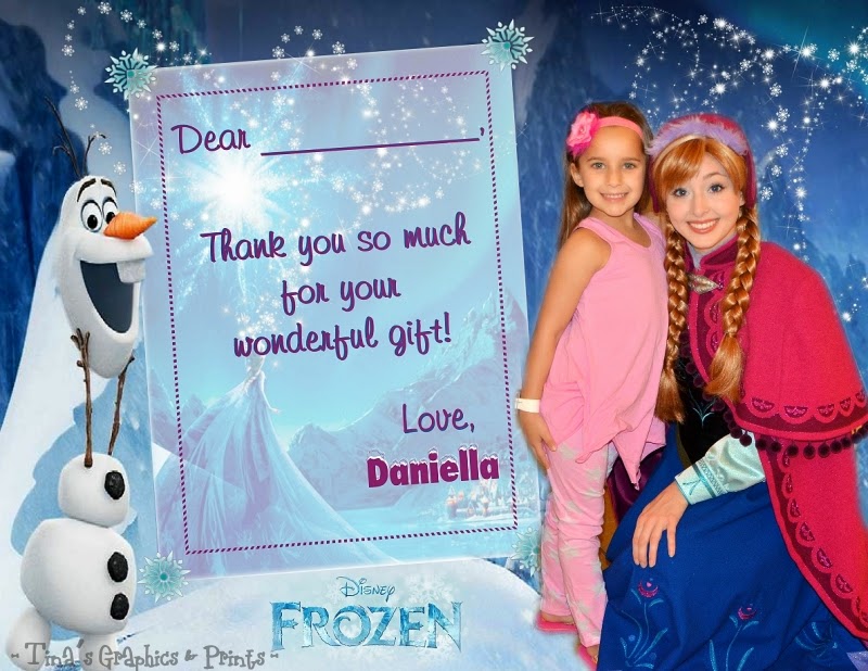 TINA'S GRAPHICS & PRINTS: Frozen Themed Birthday Invitation, Giveaway ...