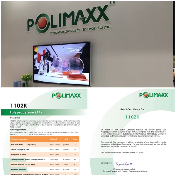 Giá Nhựa PP 1102K kéo sợi IRPC | Báo Giá Tấm 3D kalsi Xuất xứ Indonesia, Uco Malaysia,Vật Liệu ...